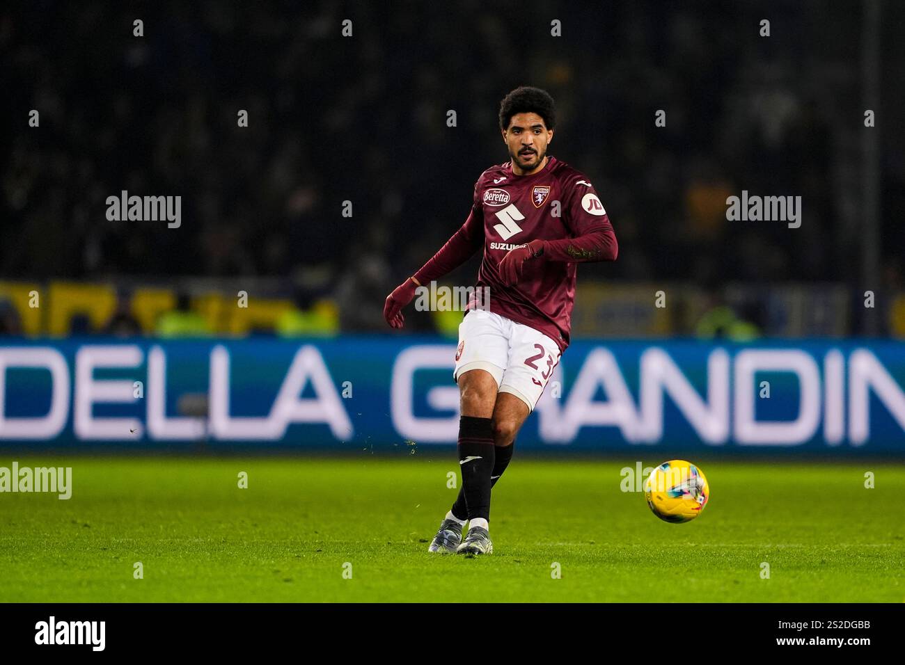 Torino’s Saul Coco during the Serie A soccer match between Torino FC ...