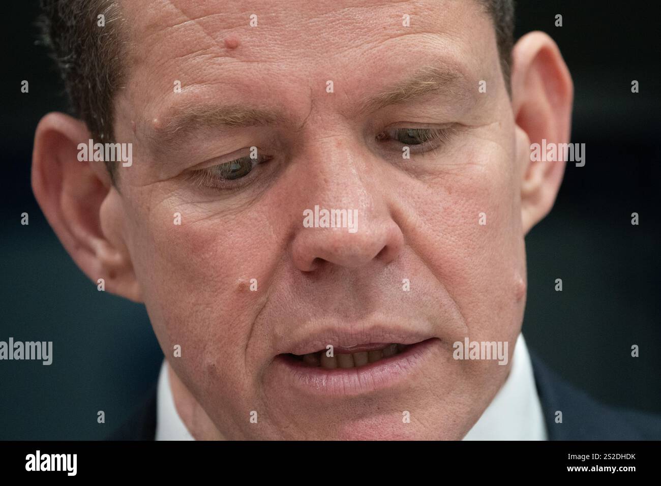 Plaid Cymru leader Rhun ap Iorwerth speaks during a press conference at ...