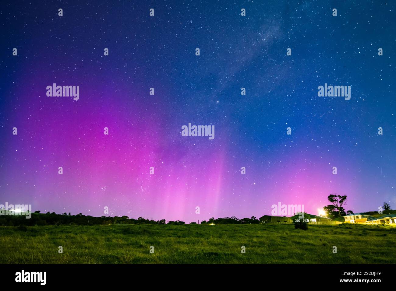 The Southern Lights - Aurora Australis and the night sky filled with ...