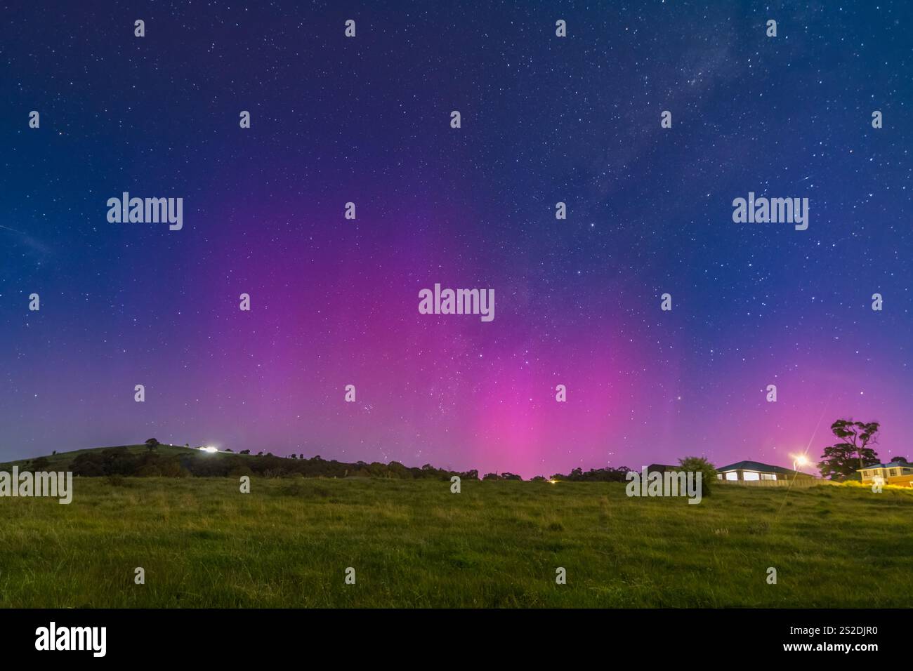 The Southern Lights - Aurora Australis and the night sky filled with ...