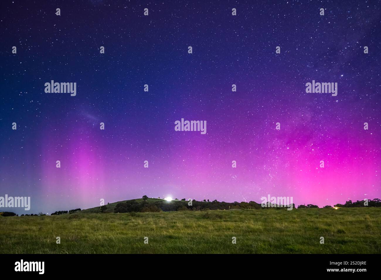 The Southern Lights - Aurora Australis and the night sky filled with ...