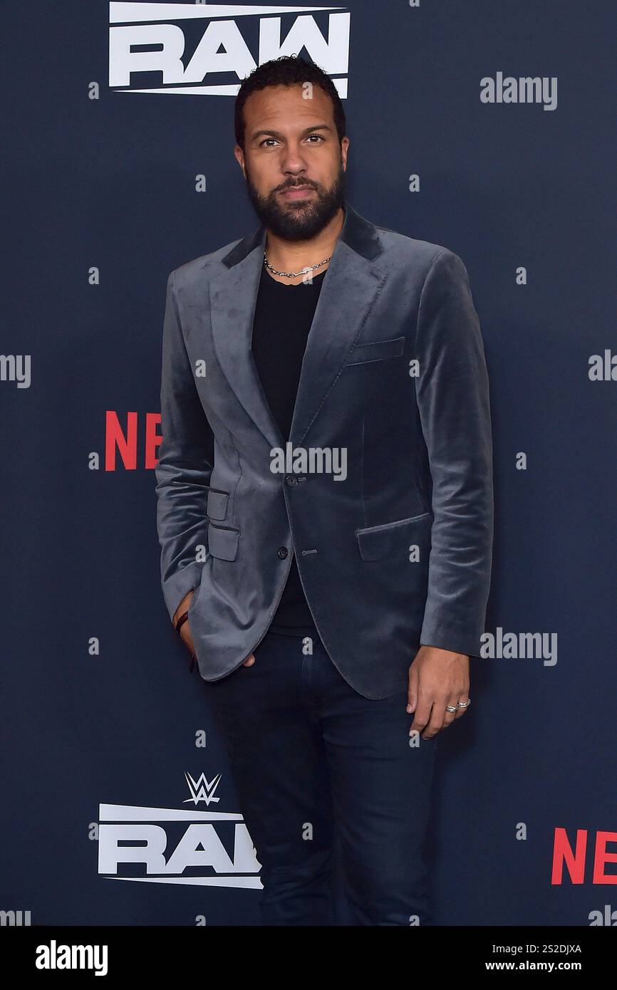 O.T. Fagbenle bei der Premiere der Wrestling Show 'WWE Monday Night RAW' auf Netflix im Intuit ...