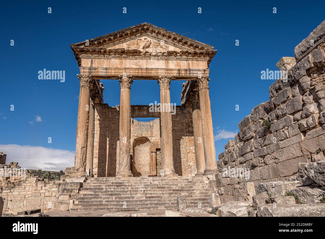 Dougga the Best-Preserved Roman Small Town in North Africa Stock Photo - Alamy
