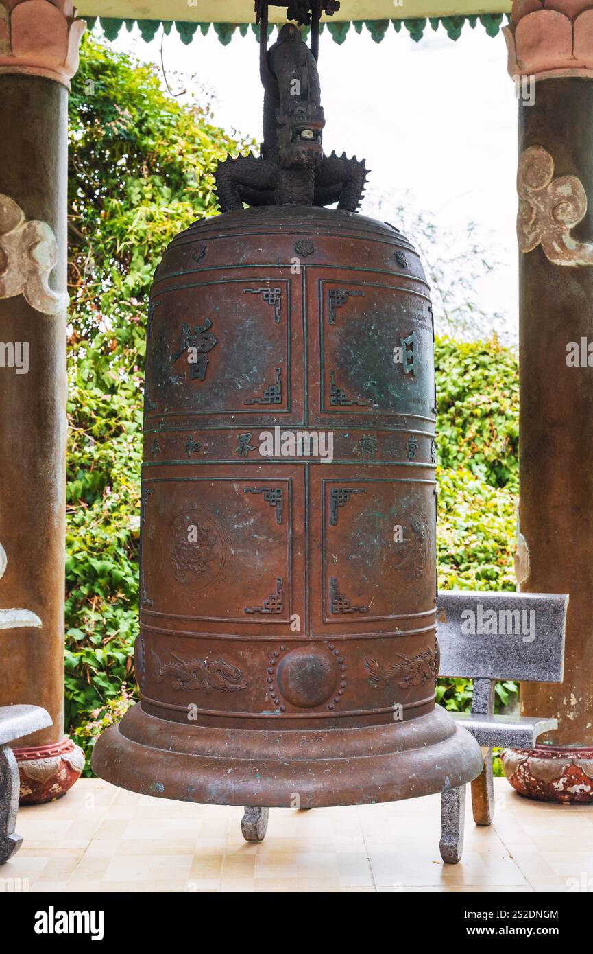 Buddhist Bonse bell in the Da Nang Marble Mountains Pagoda Stock Photo ...