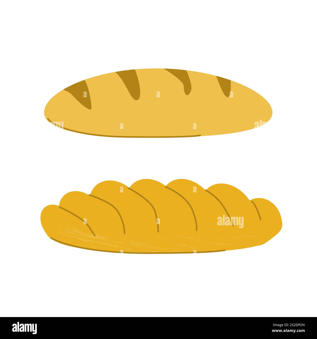 Crusty loaves of bread Stock Vector Images - Alamy