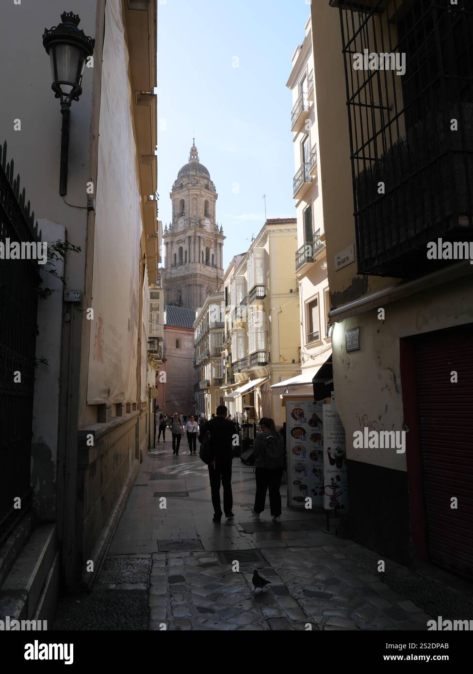 Historic tower and facade of Santa Iglesia Cathedral Basílica de la ...