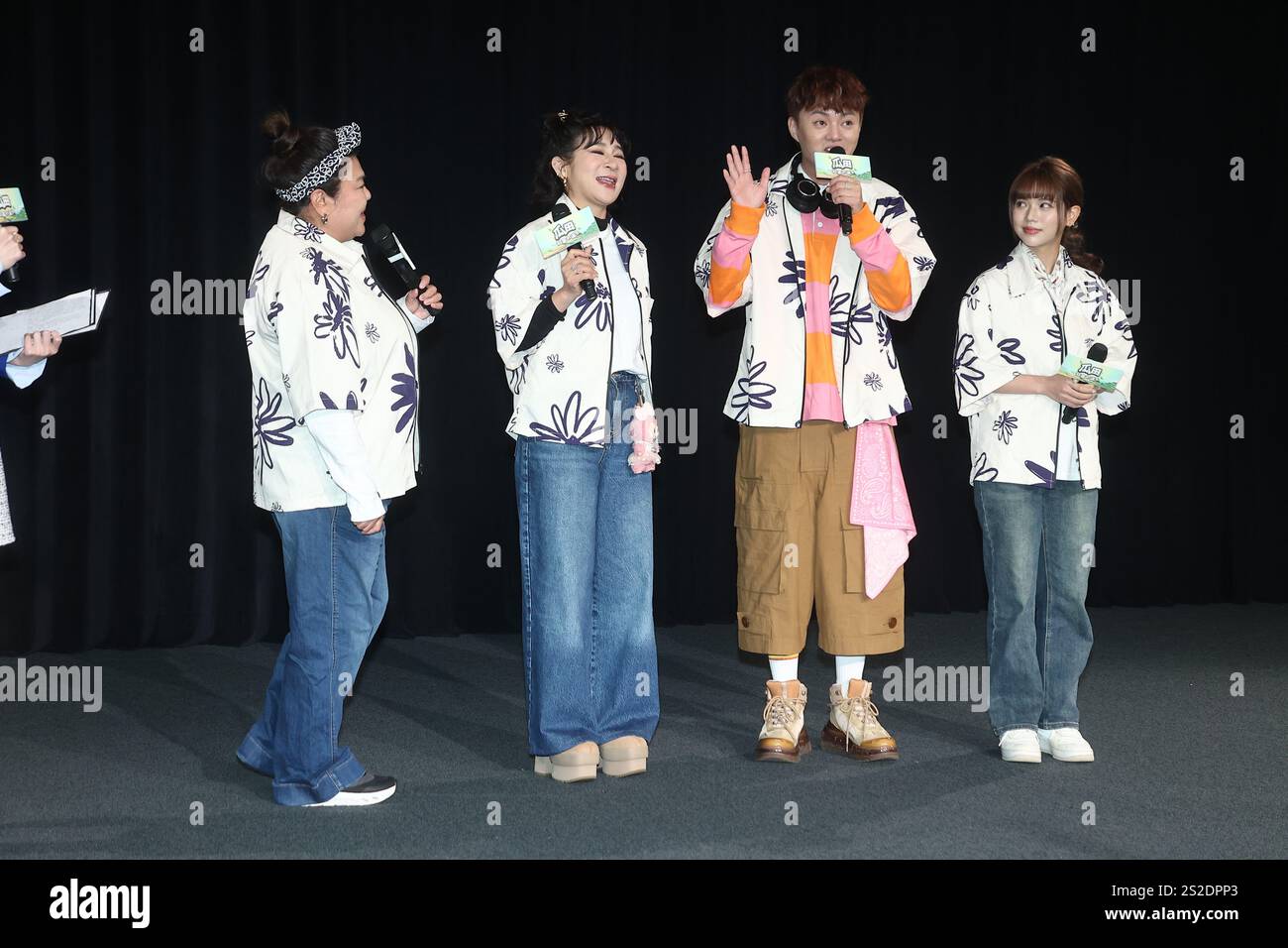 TAIPEI, CHINA - JANUARY 7, 2025 - Taiwanese actress Mei hsiu Lin and ...