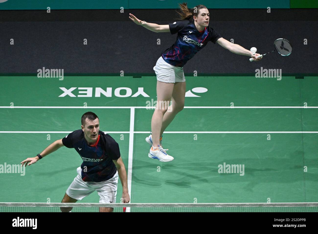 Kuala Lumpur, Malaysia. 7th Jan, 2025. England's Gregory Mairs (L ...