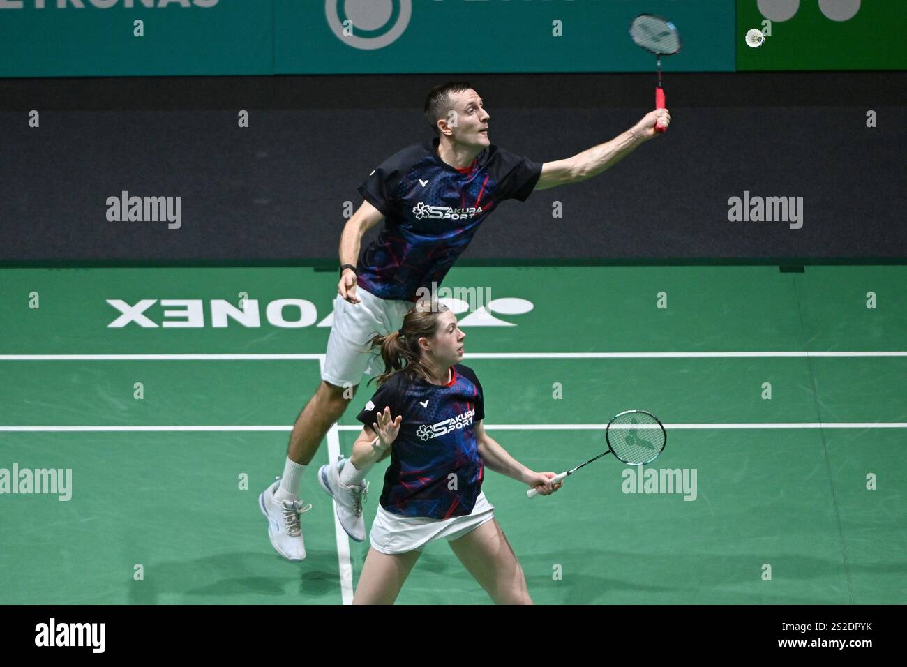Kuala Lumpur, Malaysia. 7th Jan, 2025. England's Gregory Mairs (top ...