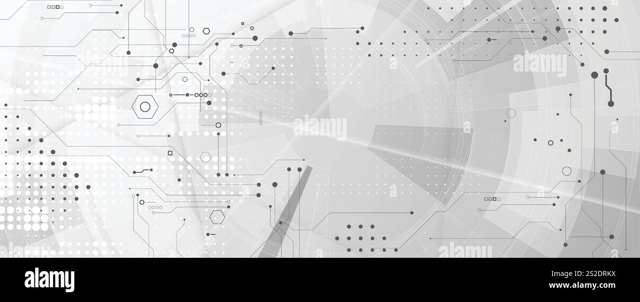 Abstract structure circuit computer technology business and science ...