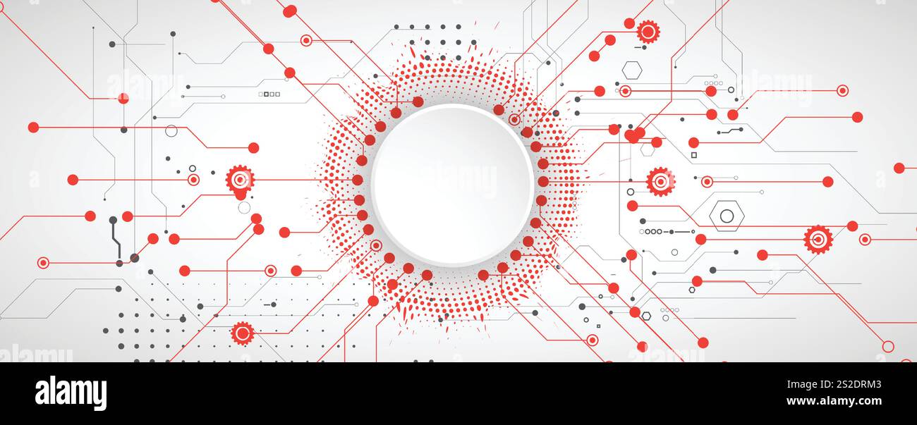 Abstract structure circuit computer technology business and science ...
