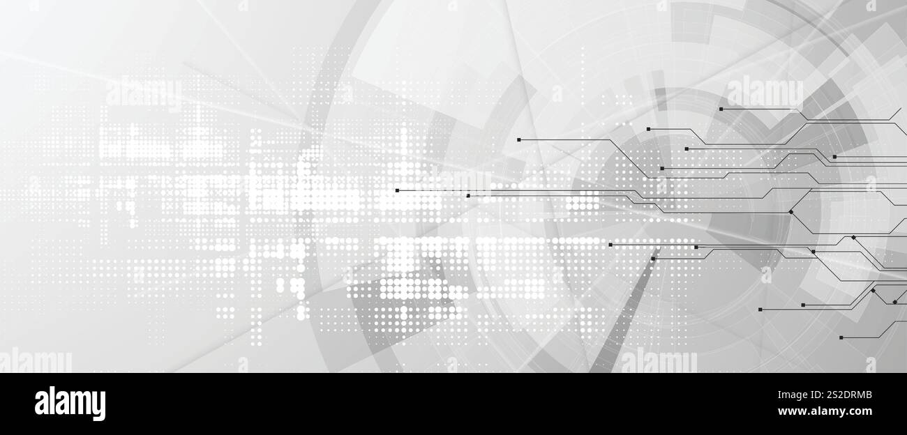 Abstract structure circuit computer technology business and science ...