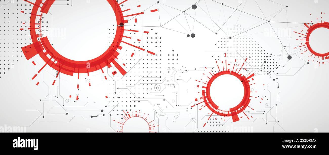 Abstract structure circuit computer technology business and science ...