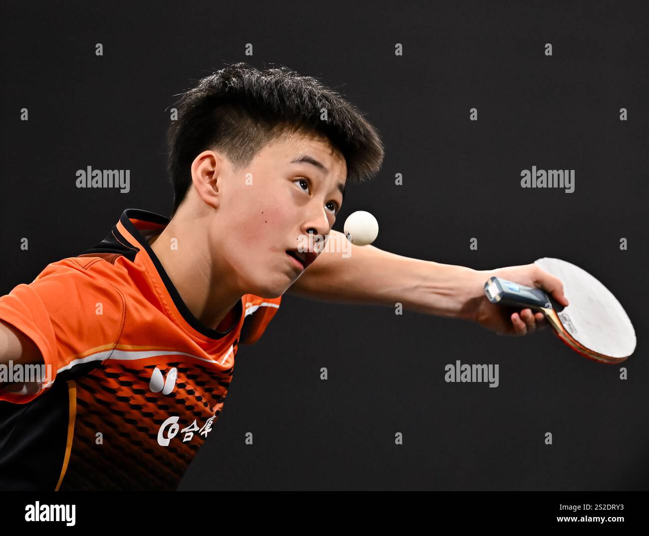 Doha, Qatar. 7th Jan, 2025. Kuo Guan-Hong of Chinese Taipei competes ...