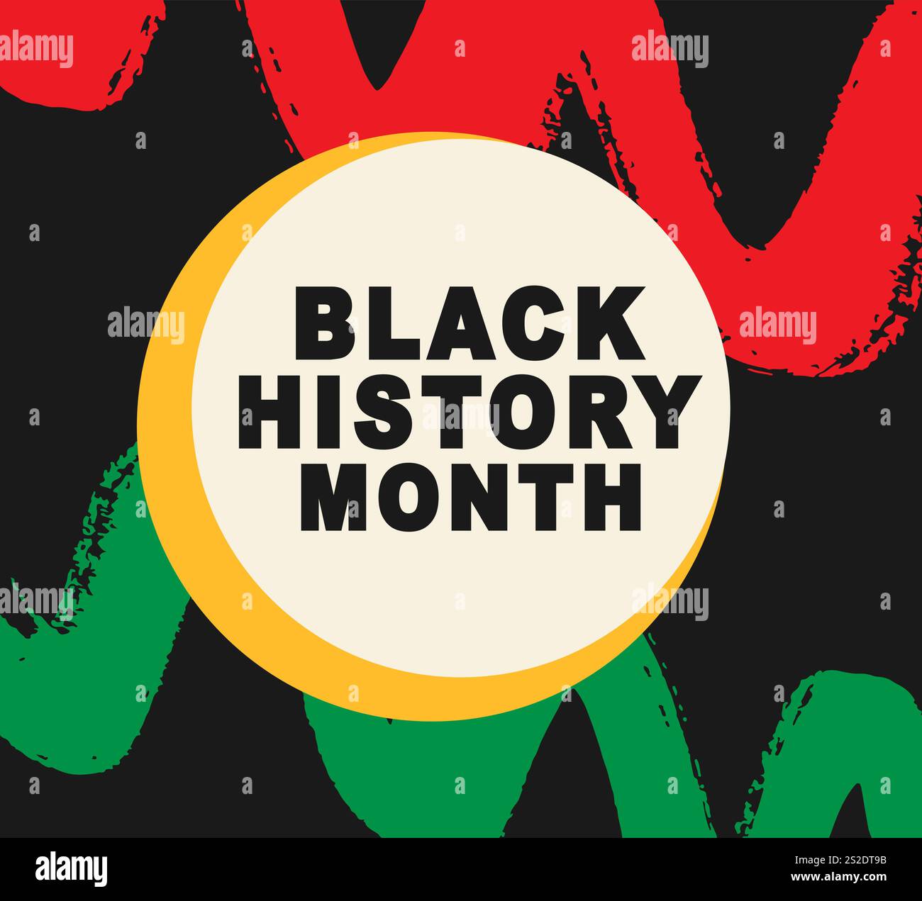 Black History Month 2025 African American Banner Stock Vector Image ...