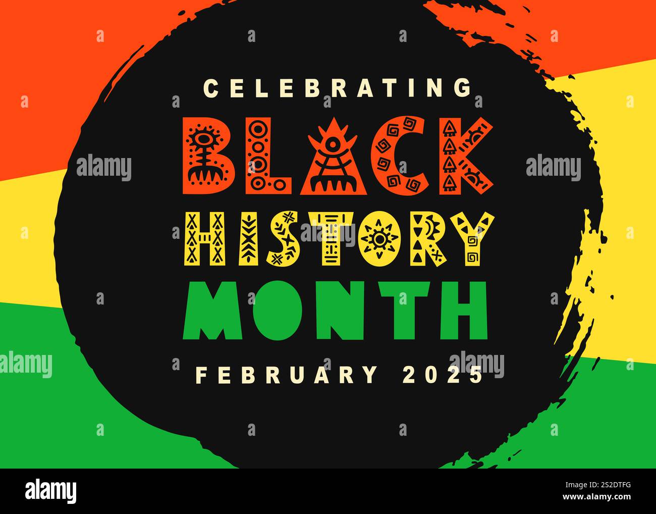 Black History Month 2025 African American Banner Stock Vector Image ...