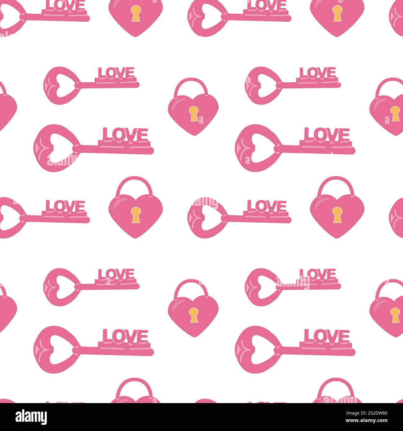 Pink love locks Stock Vector Images - Alamy
