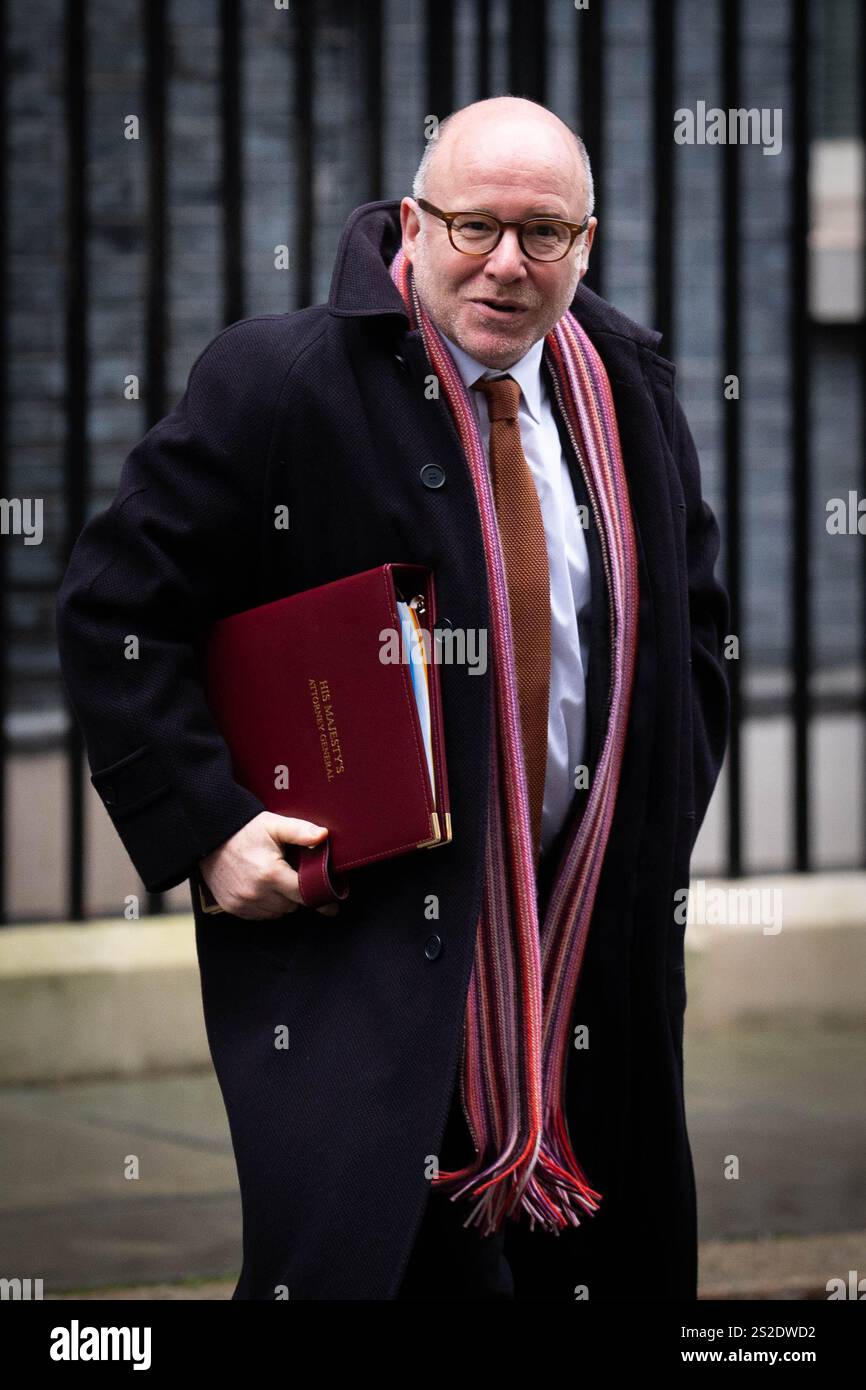 Attorney General Richard Hermer leaves Downing Street, London, after a ...