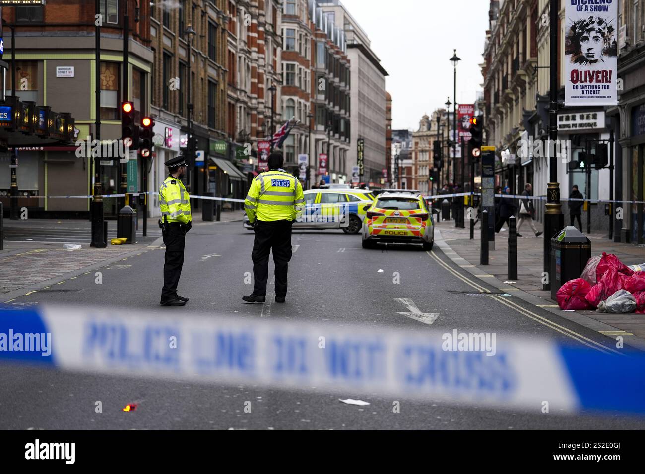 File photo dated 25/12/24 of the scene on Shaftesbury Avenue in central ...