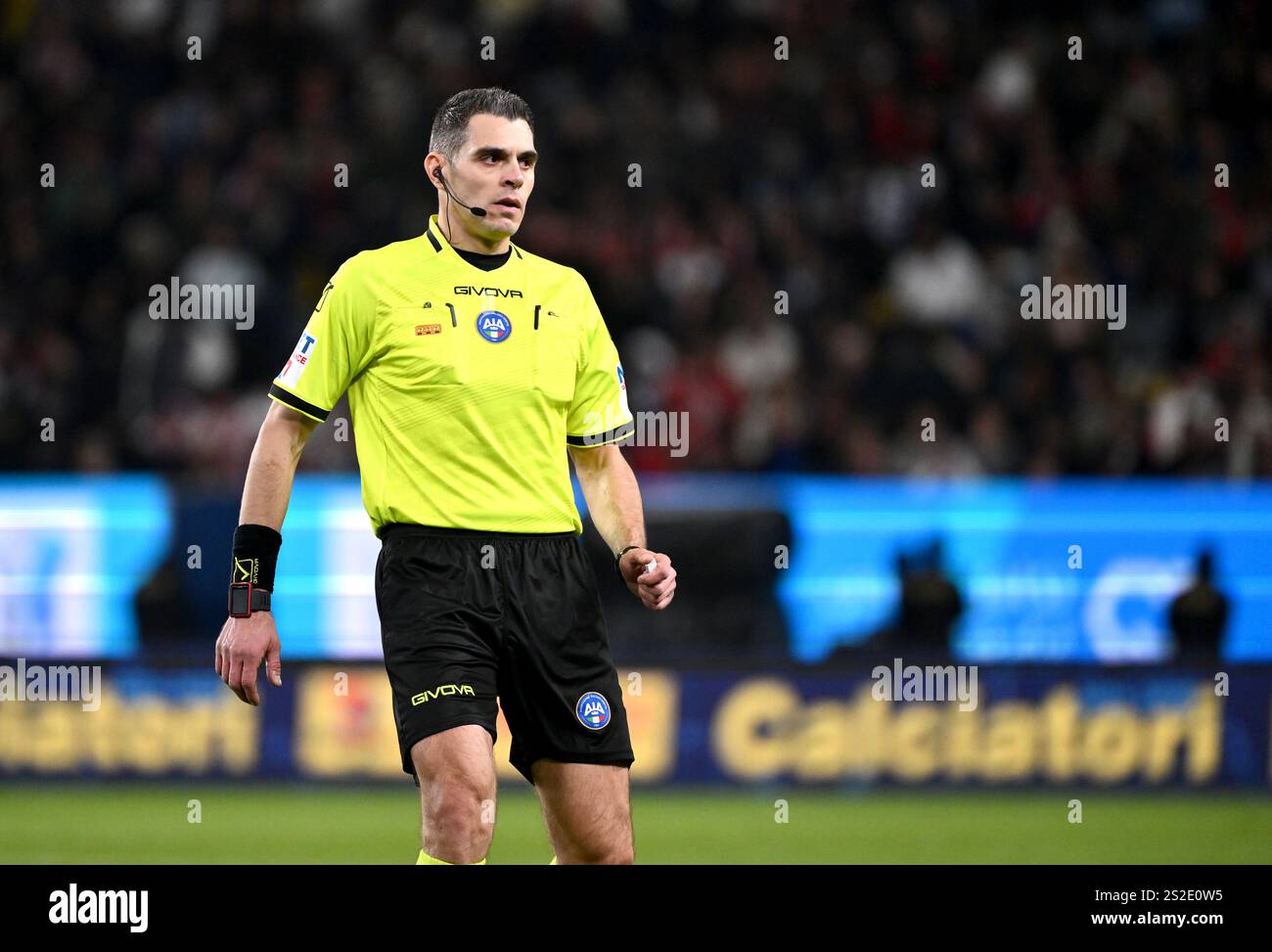 RIYADH, SAUDI ARABIA - JANUARY 6: Italian Referee Simone Sozza looks on ...