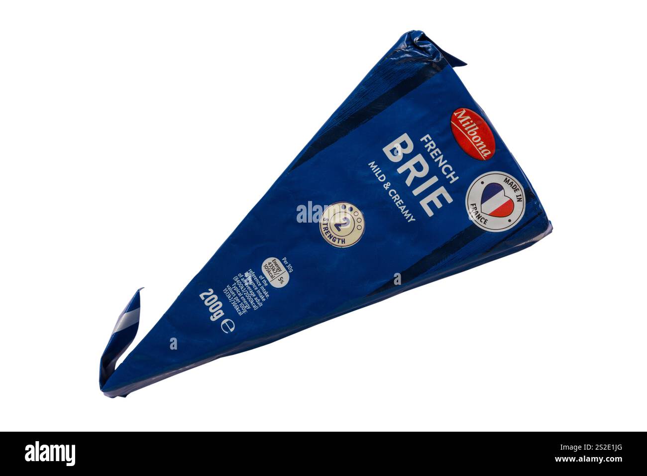 Milbona French Brie mild & creamy Cheese made in France isolated on ...