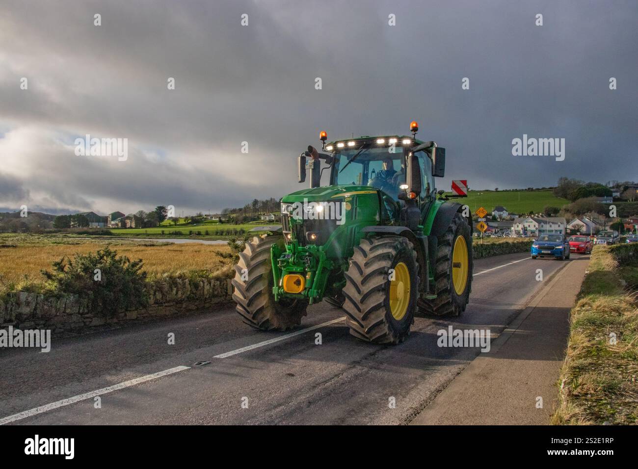 Kilbrittain Tractor Run in aid of Autism Dec 2024 Stock Photo - Alamy
