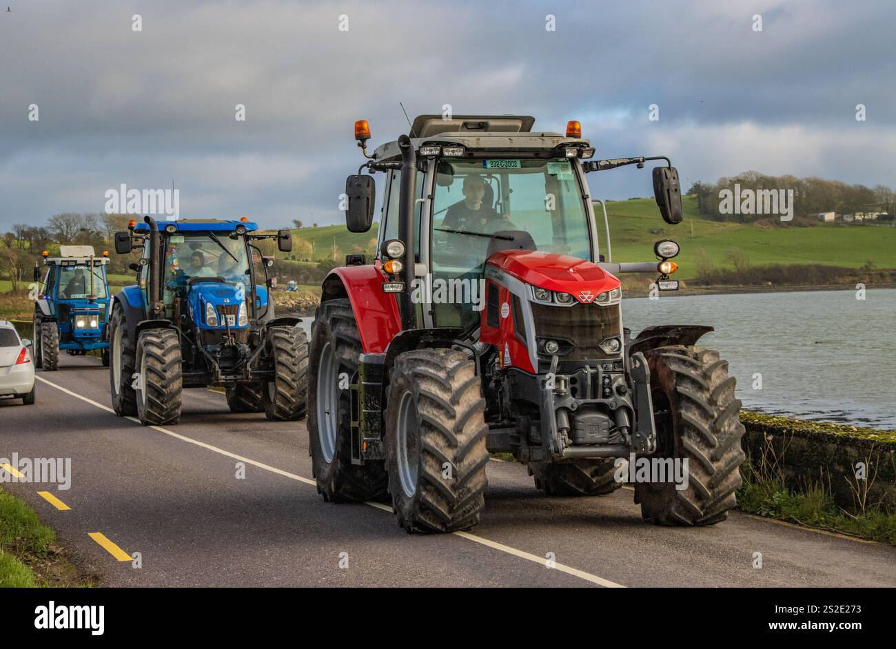 Kilbrittain Tractor Run in aid of Autism Dec 2024 Stock Photo - Alamy