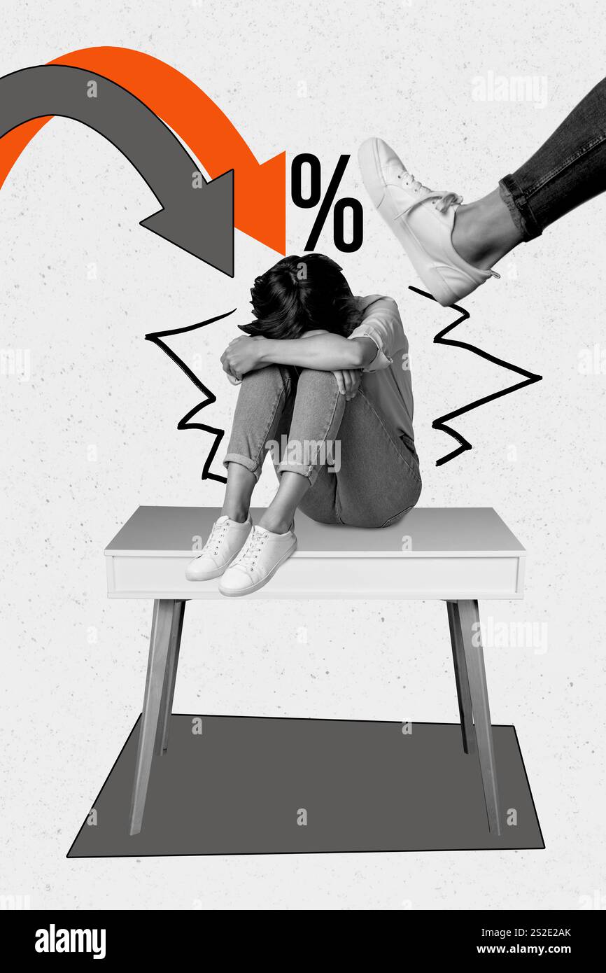 Composite trend artwork sketch image 3D photo collage of young woman ...