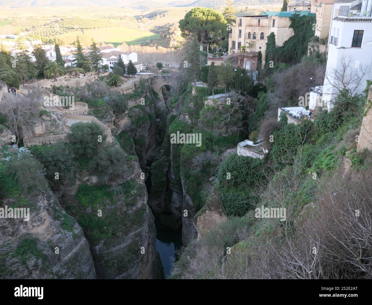 View from the historic Puente Nuevo Centro de Interpretación into the ...