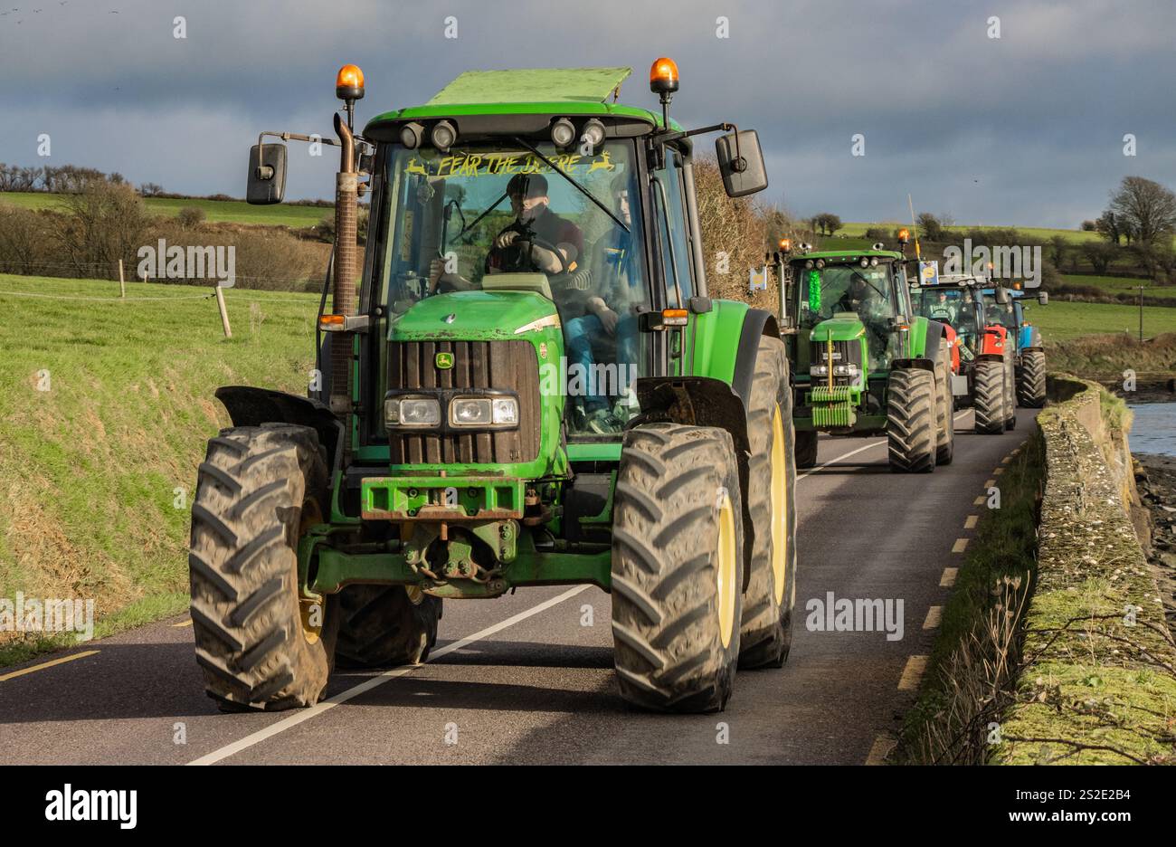 Kilbrittain Tractor Run in aid of Autism Dec 2024 Stock Photo - Alamy