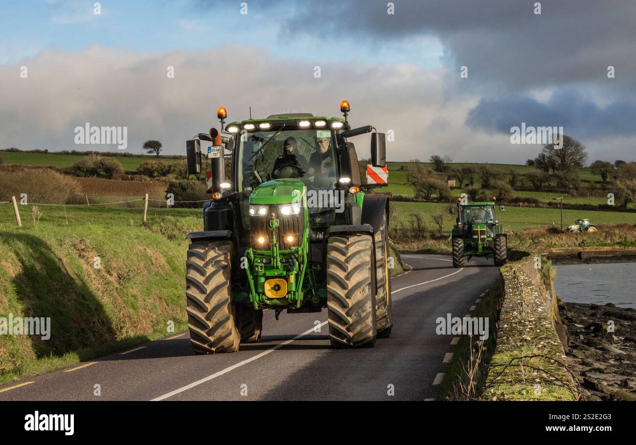 Kilbrittain Tractor Run in aid of Autism Dec 2024 Stock Photo - Alamy