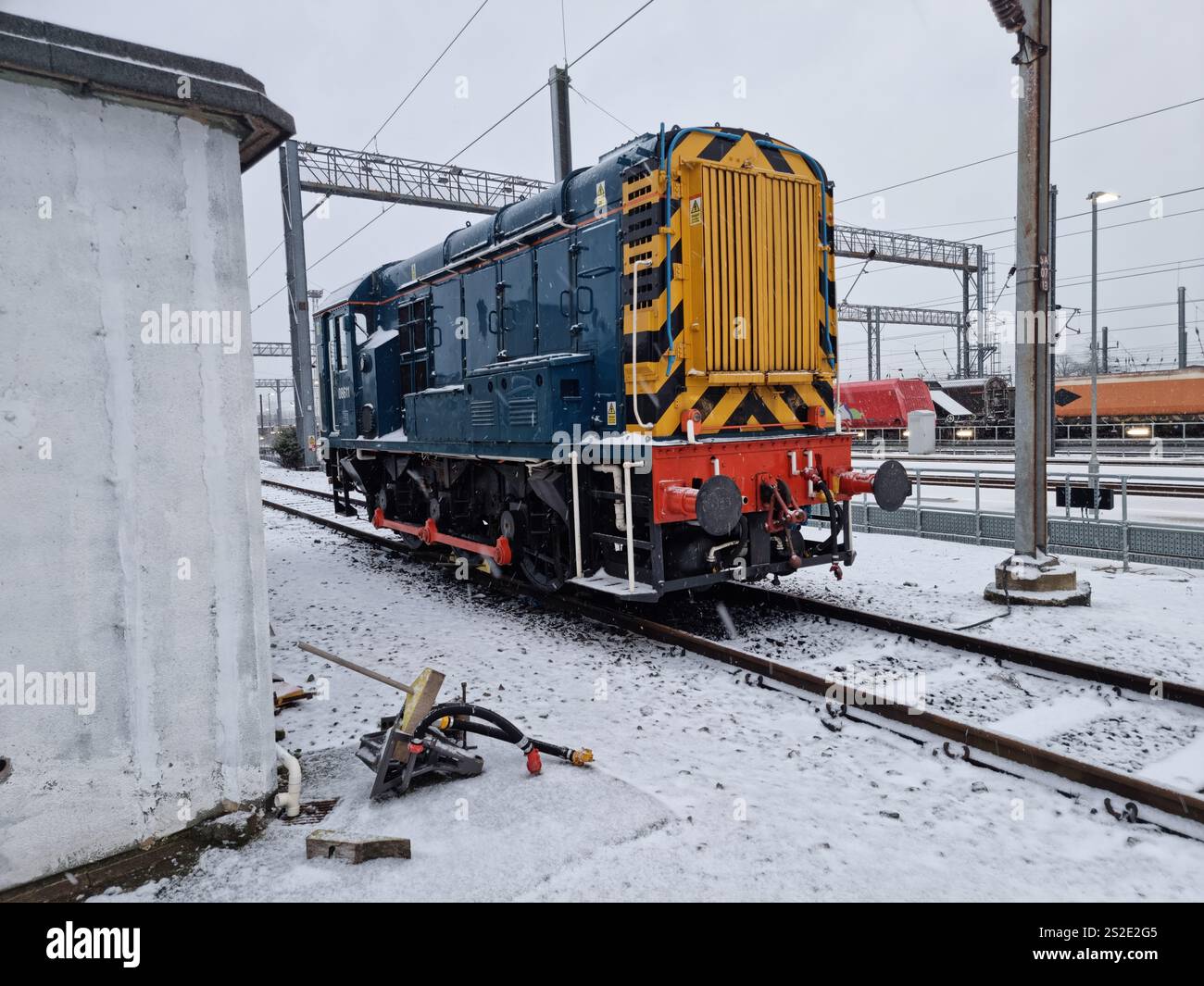 Freight train performing duties Stock Photo - Alamy