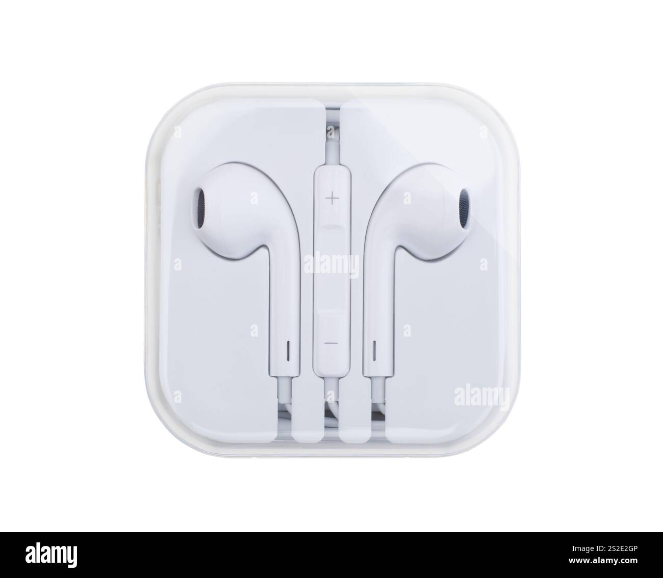 Modern white wireless earphones Cut Out Stock Images & Pictures - Alamy