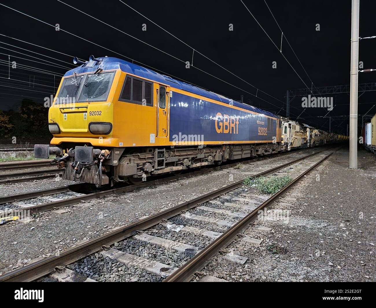 Freight train performing duties Stock Photo - Alamy