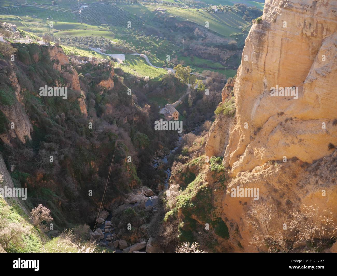View from the historic Puente Nuevo Centro de Interpretación into the ...