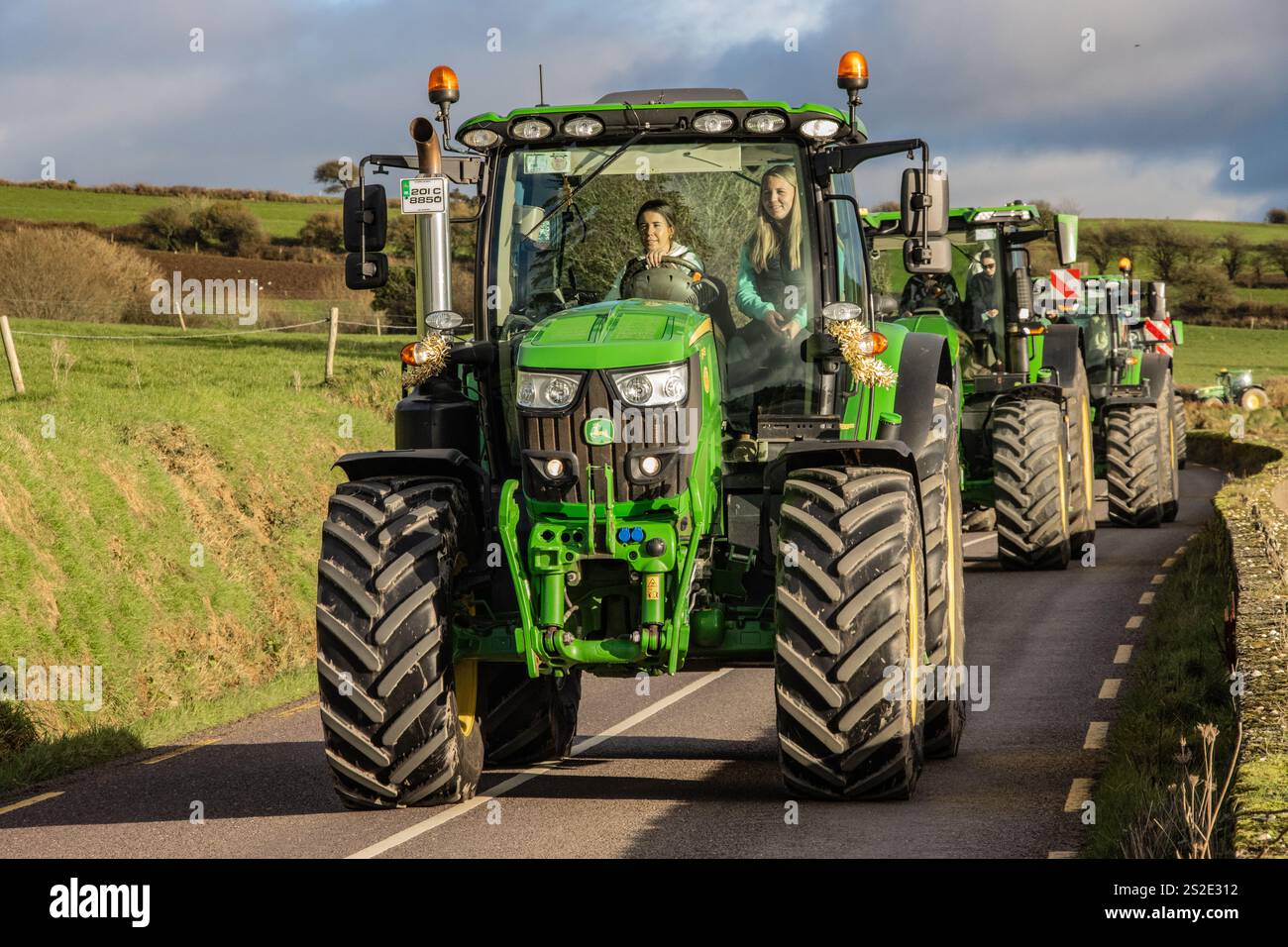 Kilbrittain Tractor Run in aid of Autism Dec 2024 Stock Photo - Alamy