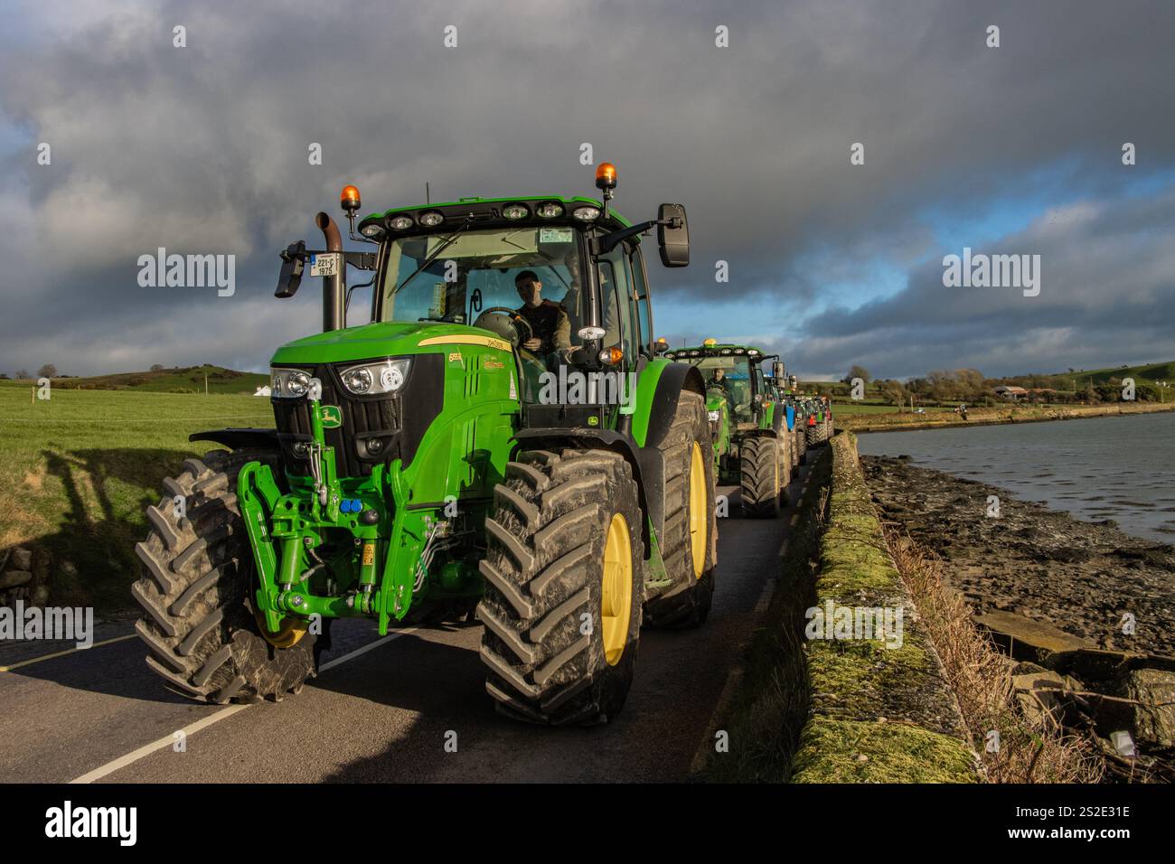 Kilbrittain Tractor Run in aid of Autism Dec 2024 Stock Photo - Alamy