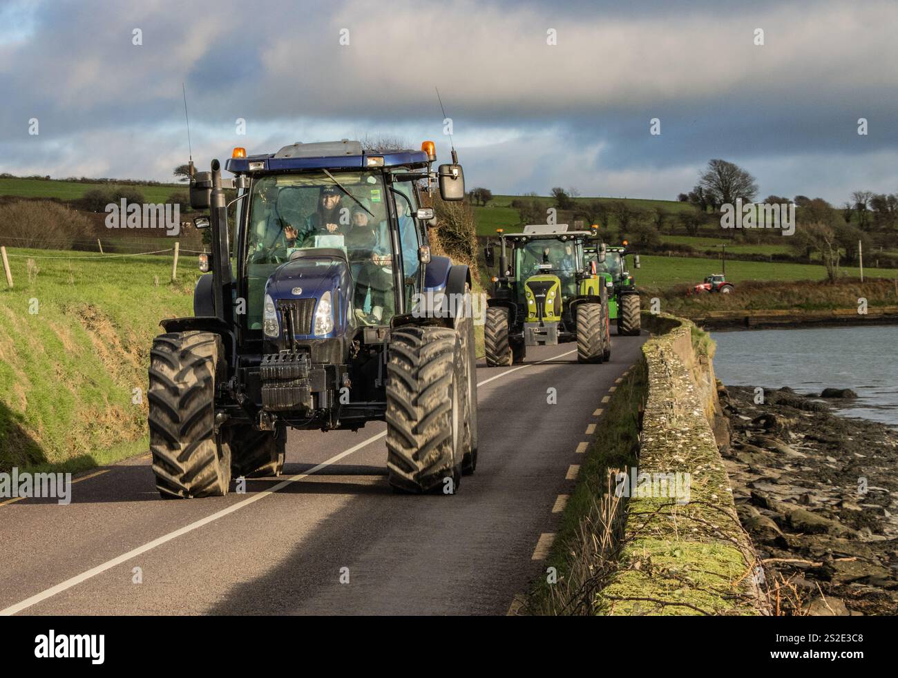 Kilbrittain Tractor Run in aid of Autism Dec 2024 Stock Photo - Alamy