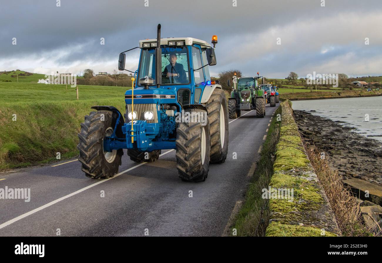 Kilbrittain Tractor Run in aid of Autism Dec 2024 Stock Photo - Alamy