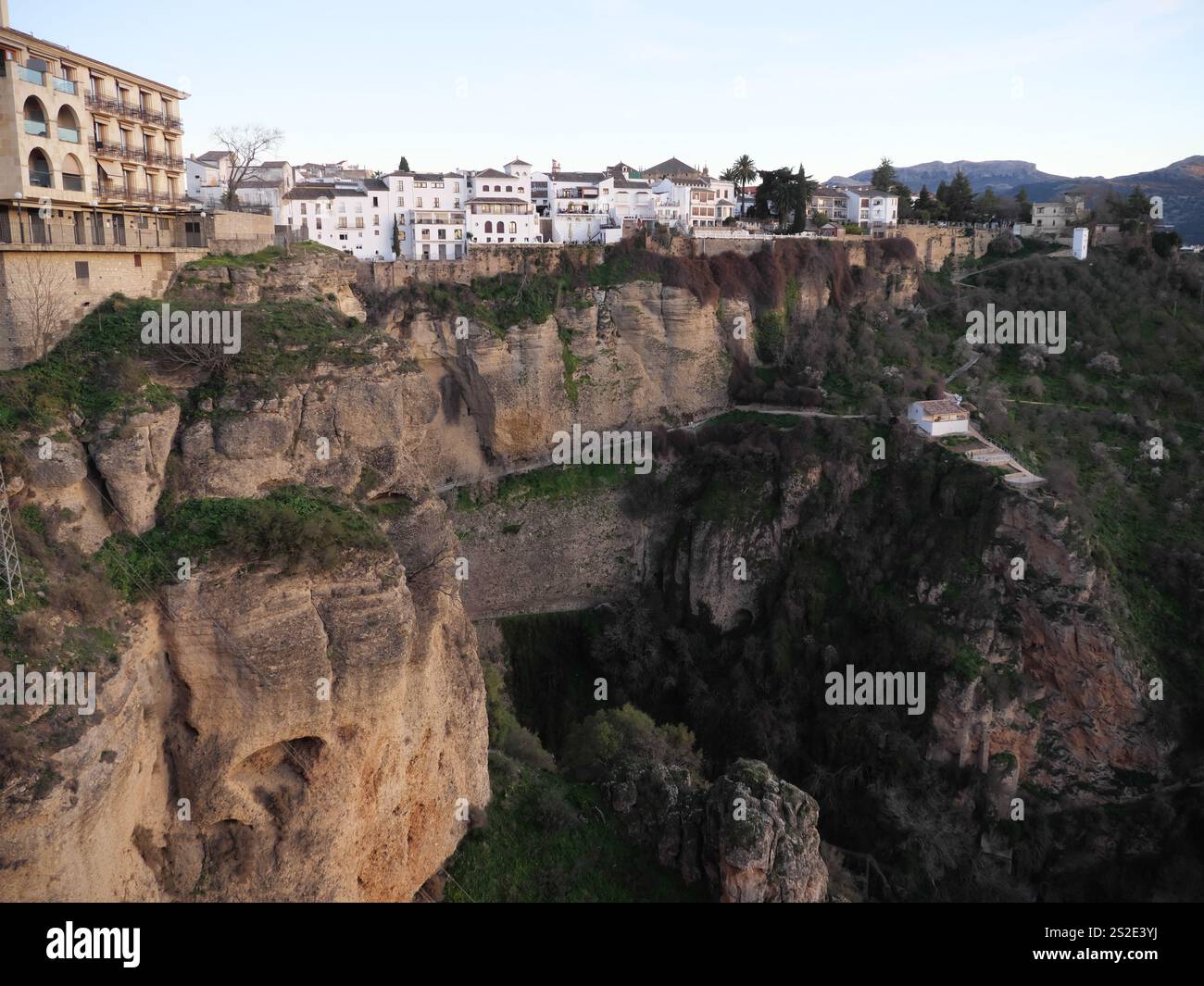 View from the historic Puente Nuevo Centro de Interpretación into the ...