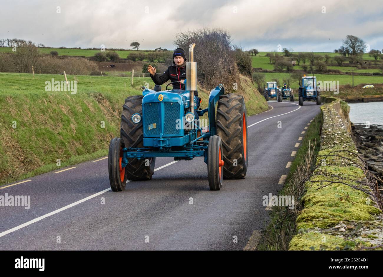 Kilbrittain Tractor Run in aid of Autism Dec 2024 Stock Photo - Alamy