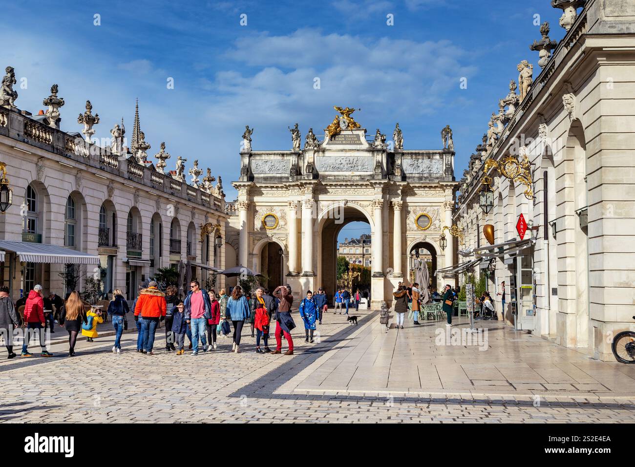 NANCY, FRANCE - NOVEMBER 1, 2023: This is the Triumphal Arch at ...