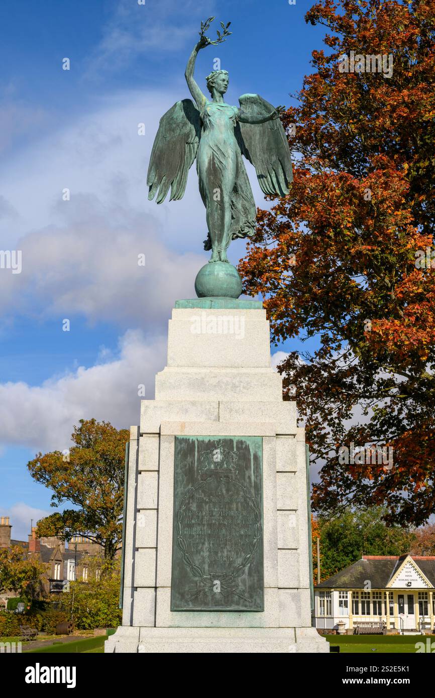 "Victory" sculpture on top of Montrose War Memorial, Montrose, Angus ...