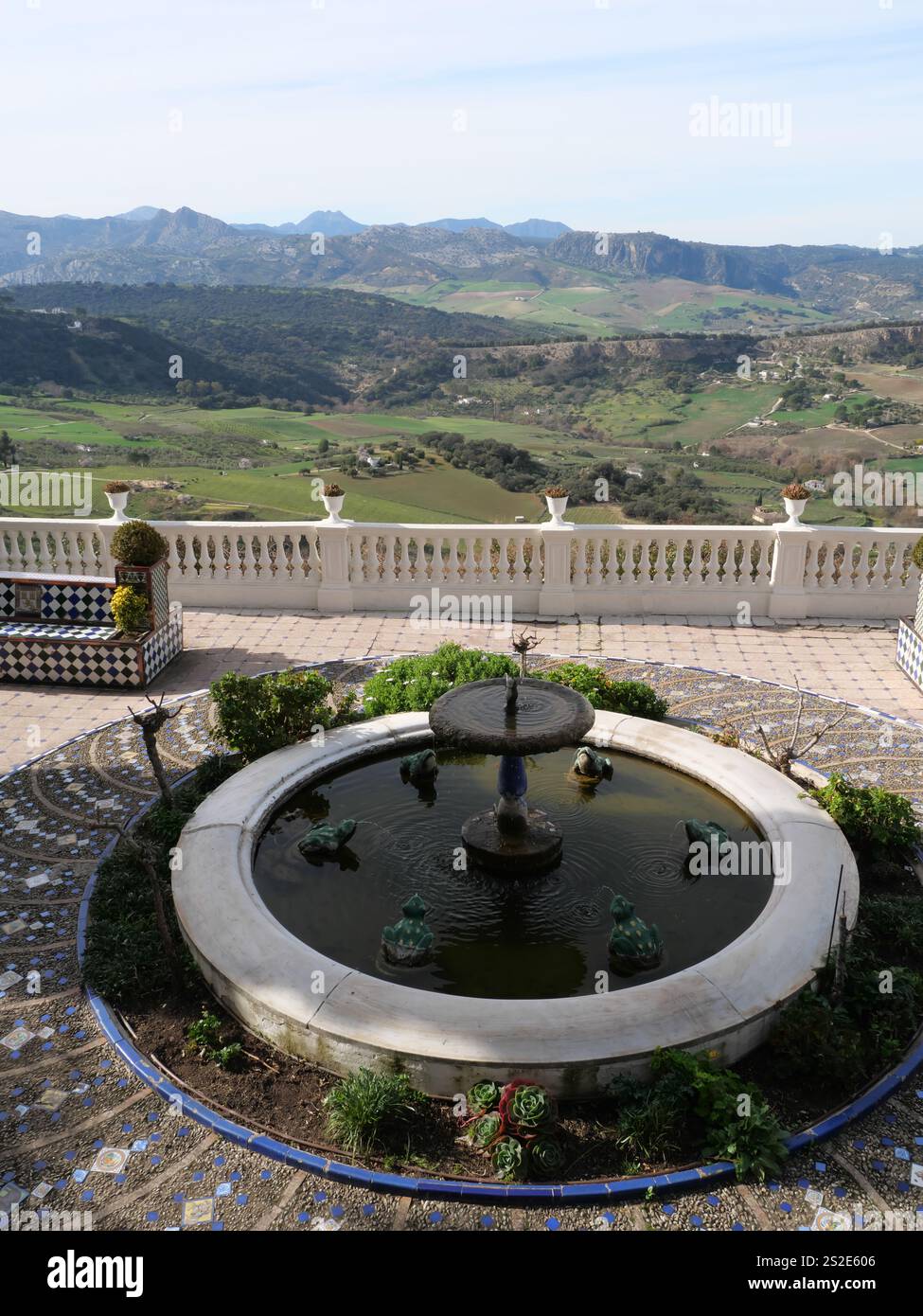 Fountain in the garden of today's Casa Don Bosco museum in Ronda Spain ...