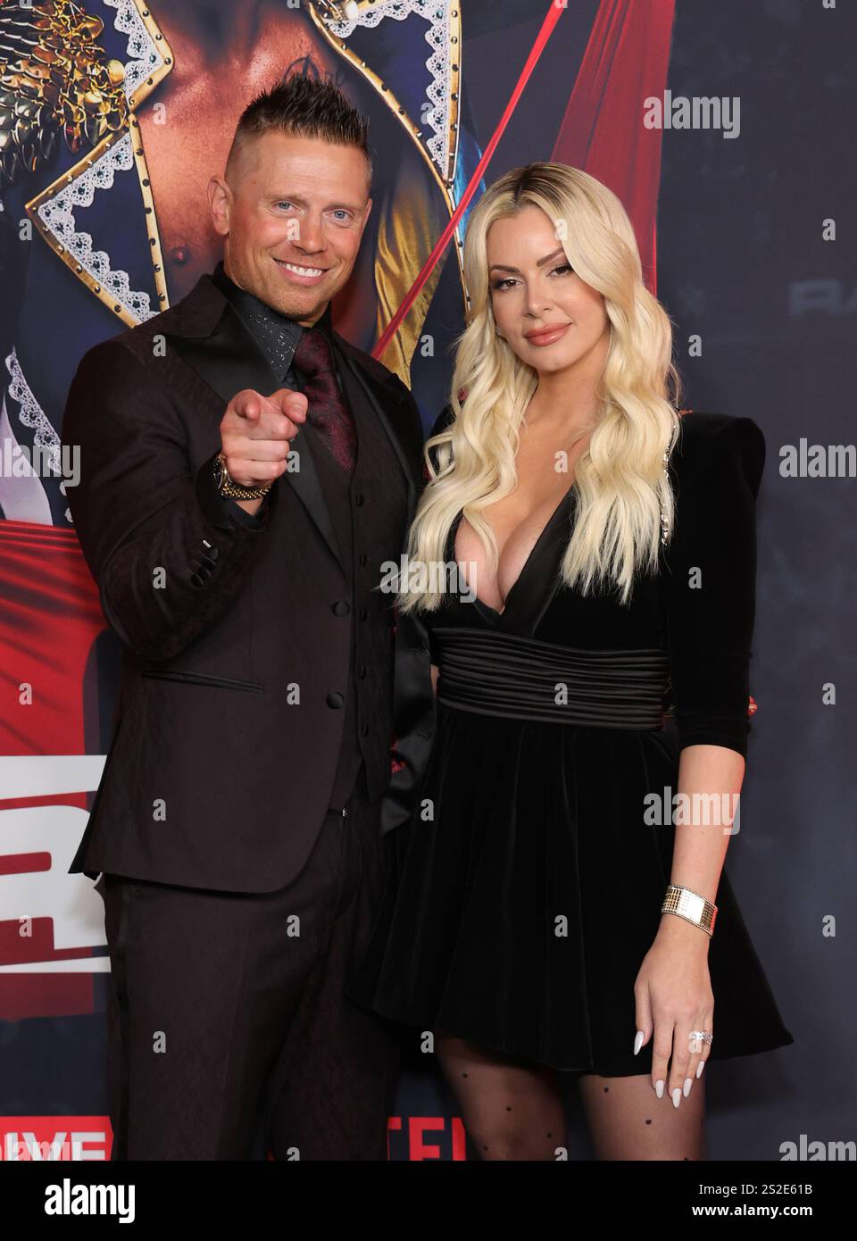 Inglewood, Ca. 06th Jan, 2025. The Miz, Maryse at the WWE Monday Night ...