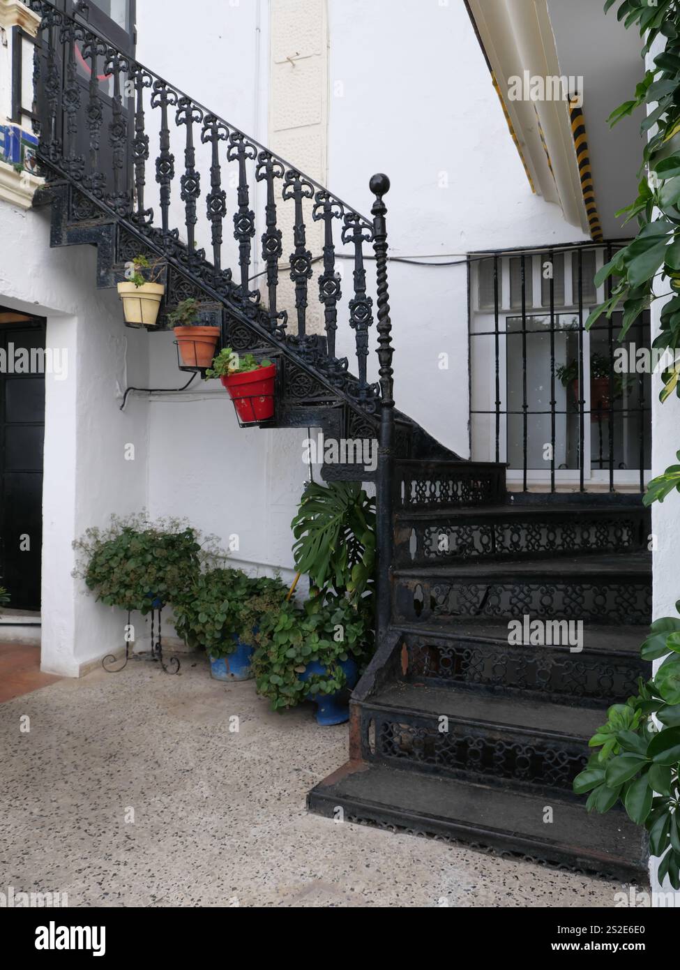 Stairs in the garden of today's Casa Don Bosco museum in Ronda Spain ...