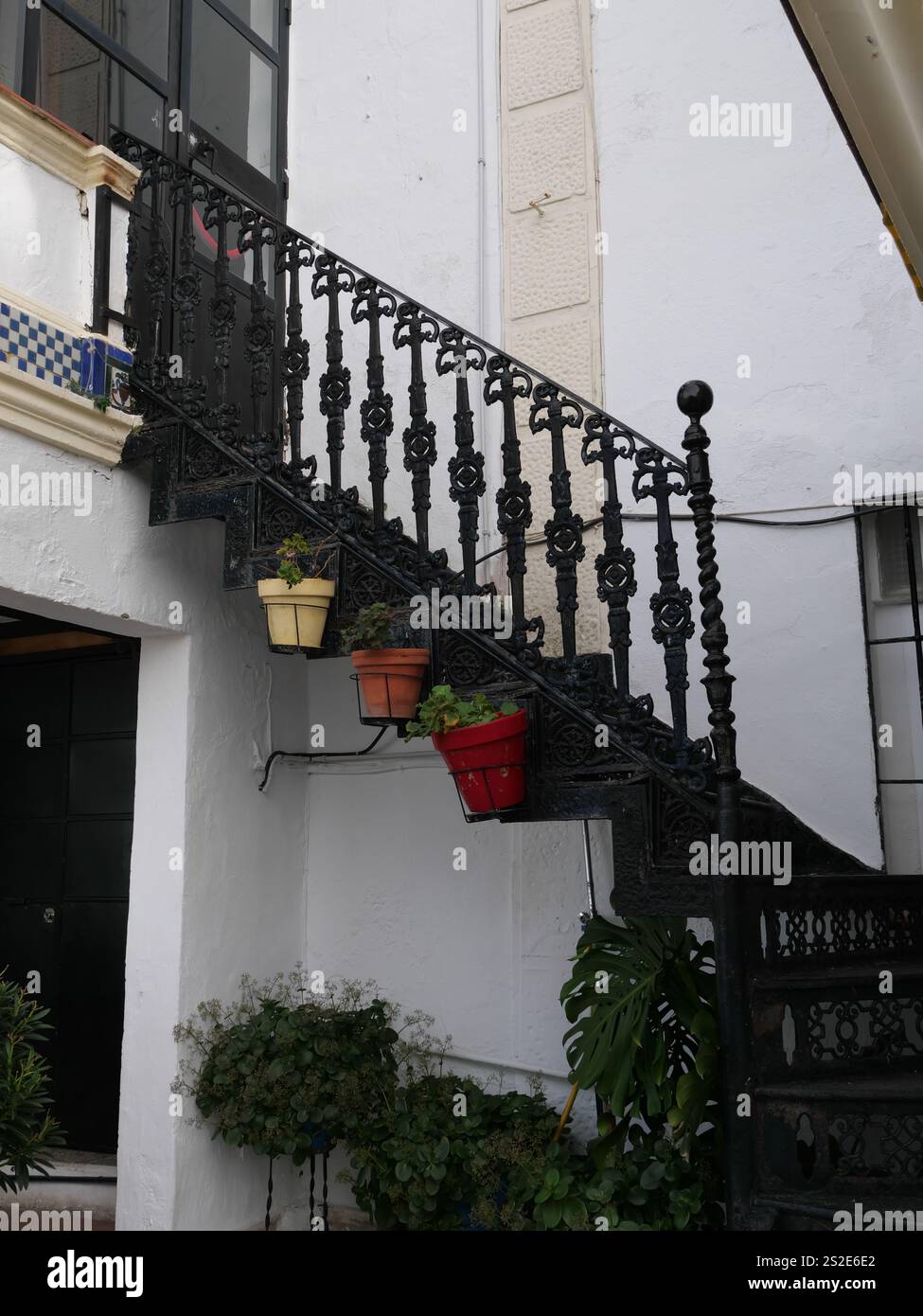 Stairs in the garden of today's Casa Don Bosco museum in Ronda Spain ...