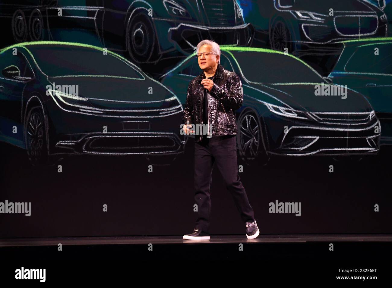 Las Vegas, United States. 06th Jan, 2025. Jensen Huang, founder ...