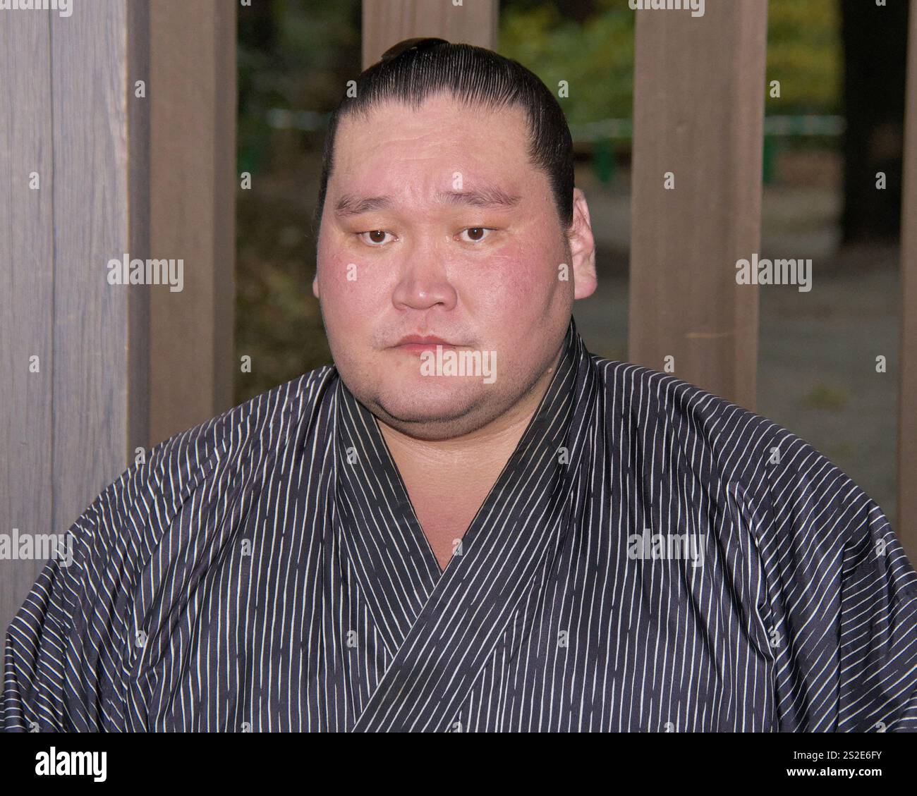 Tokyo, Japan. 07th Jan, 2025. Grand sumo champion Yokozuna Terunofuji ...