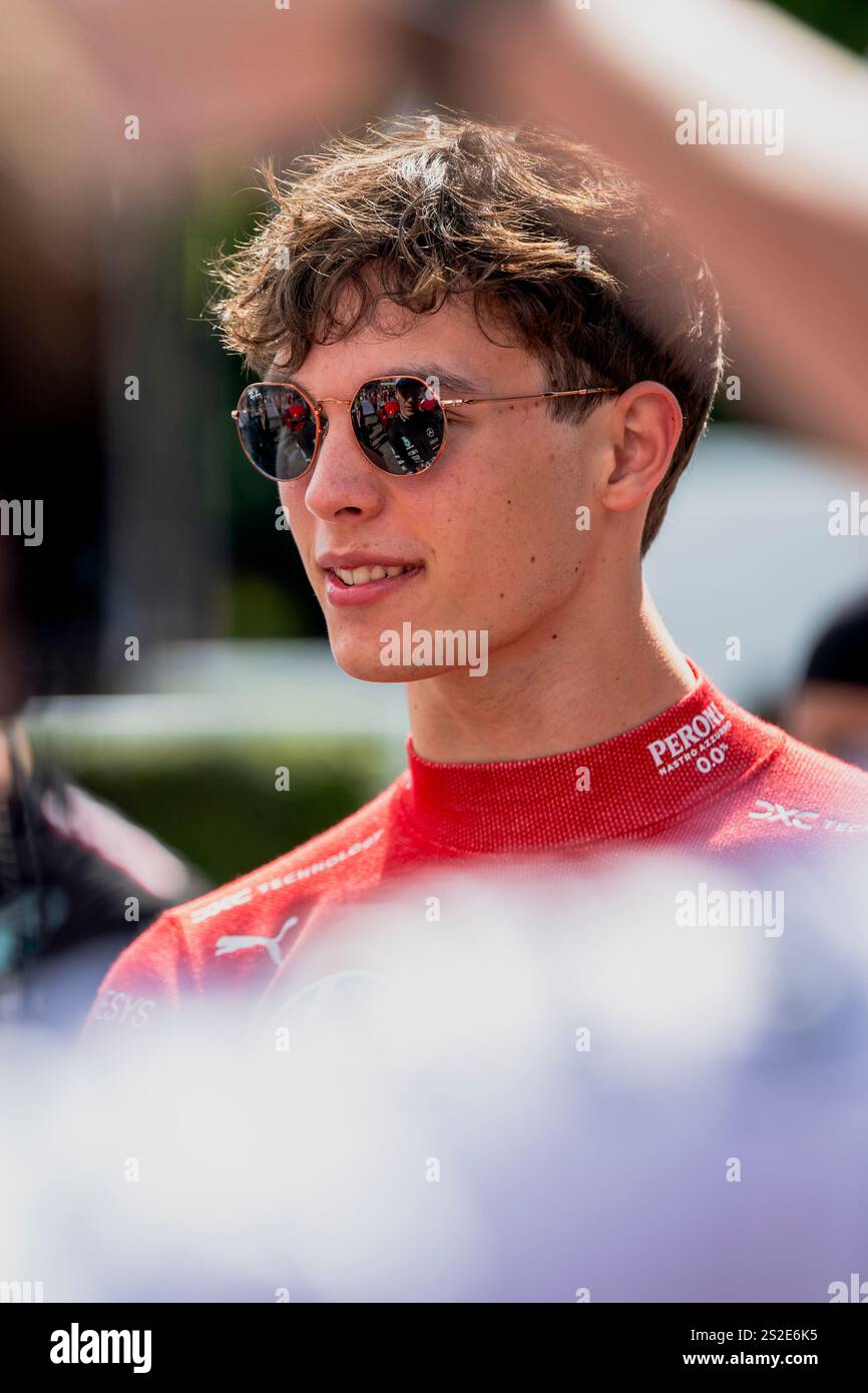 Haas F1 driver Oliver Bearman together with Scuderia Ferrari at ...